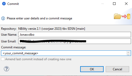 2.2.5. Commit and publish changes - Nbility Model